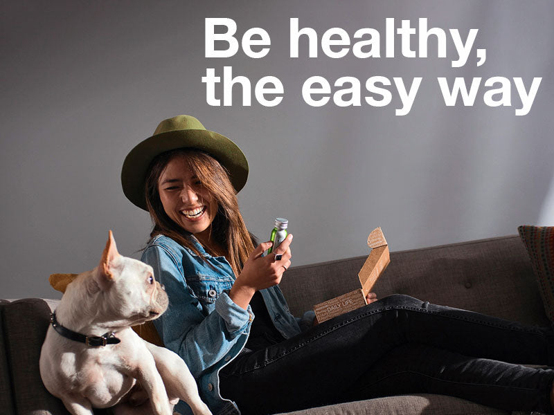 1/2 your daily servings of organic fruits and vegetables.